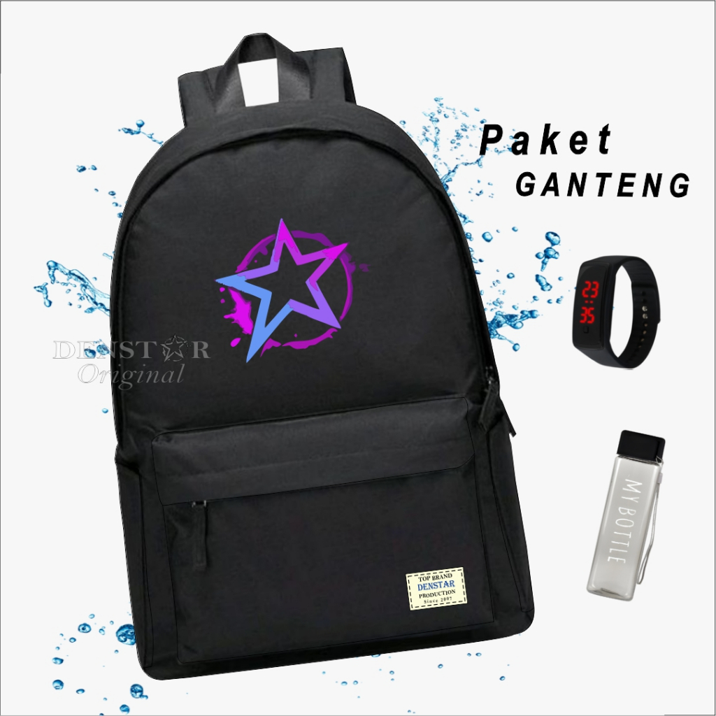 Jual DENSTAR - TAS RANSEL COWOK simple, TAS RANSEL PRIA, TAS Gendong ...