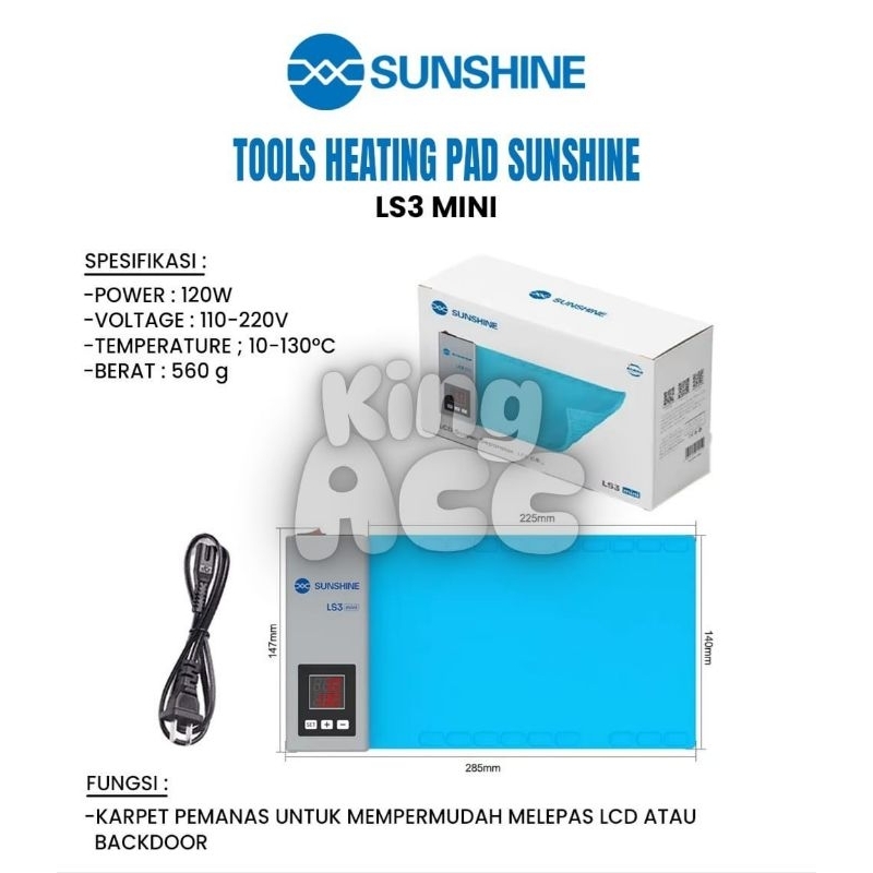 Jual TOOLS HEATING PA SUNSHINE LS3 MINI / ALAS PEMANAS PEMBUKA LCD ...