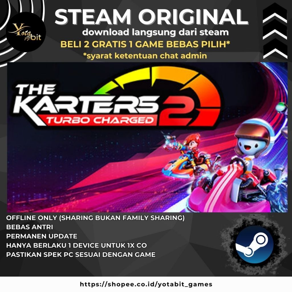 Jual The Karters 2: Turbo Charged PC Game Sharing Original Offline ...