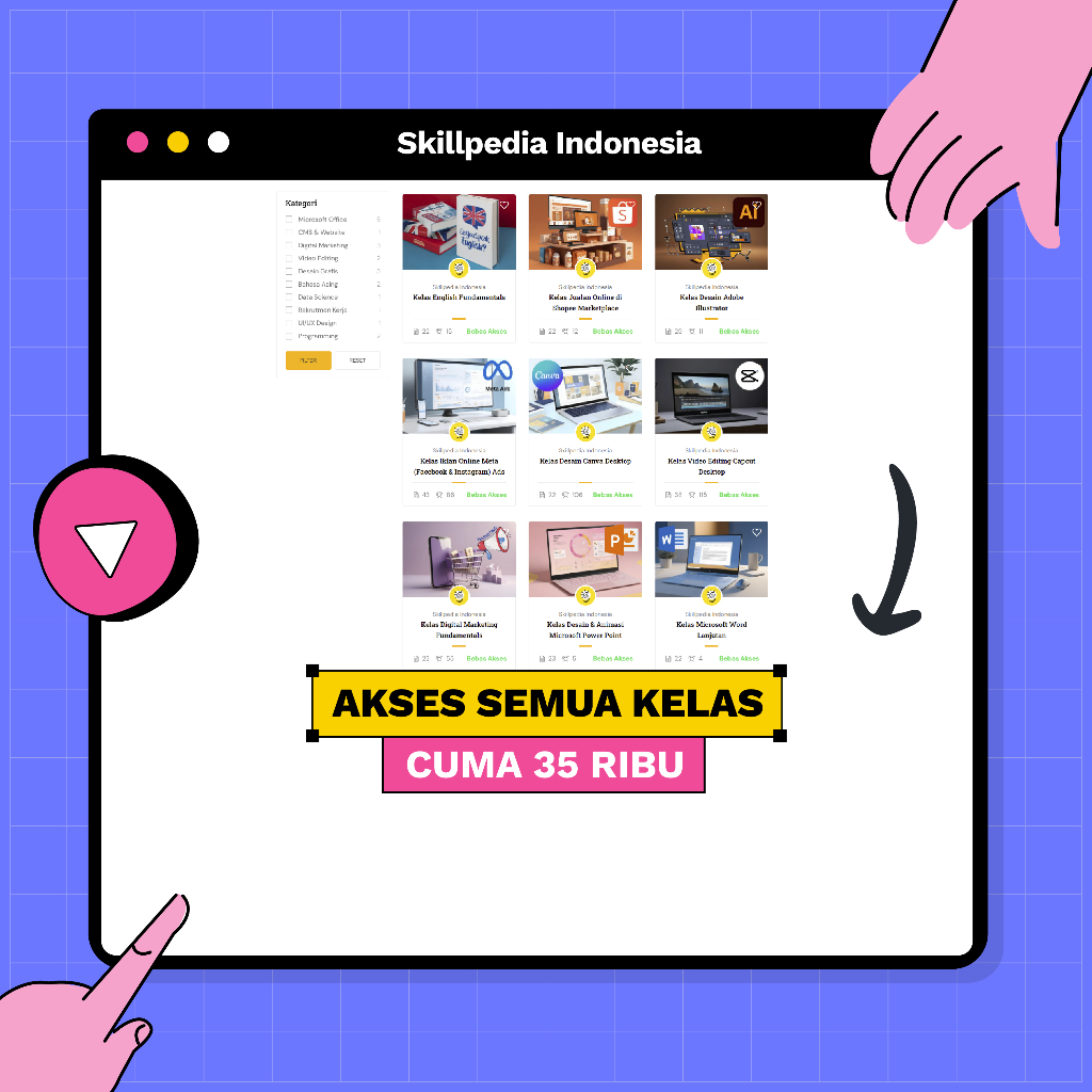Jual Upgrade Skill Belajar Online Bersertifikat Sekali Bayar - Dapat ...