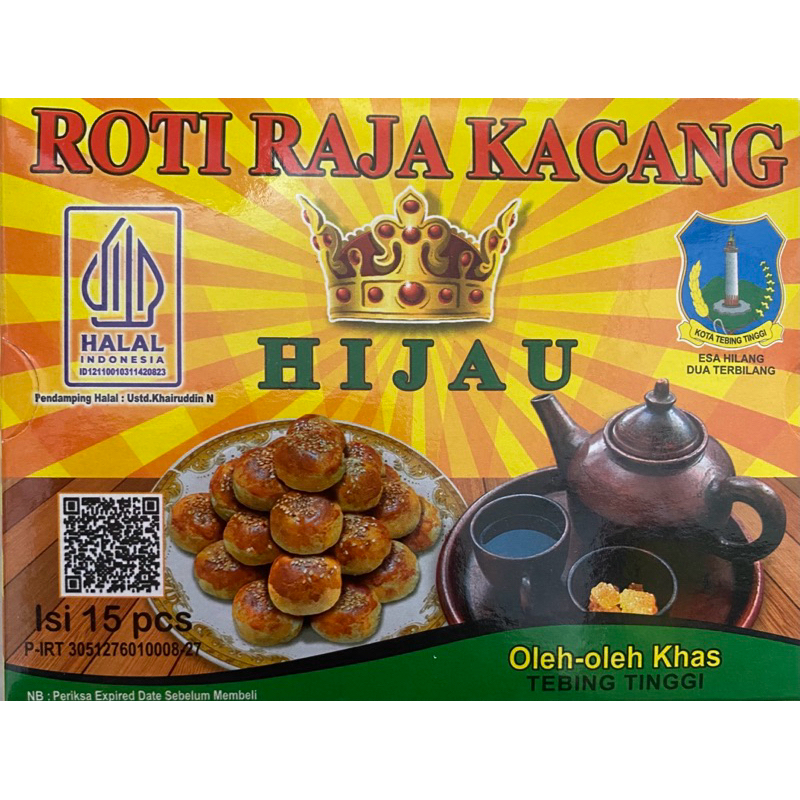 Jual ROTI KACANG HIJAU CAP RAJA KACANG RASA ORIGINAL ISI 13PCS / PIA ...