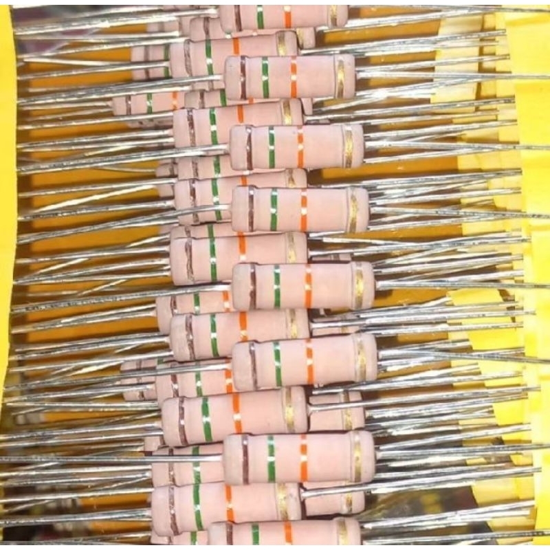 Jual resistor 15k 3w hijau original japan R 15 K kilo 3 watt w 3watt ...