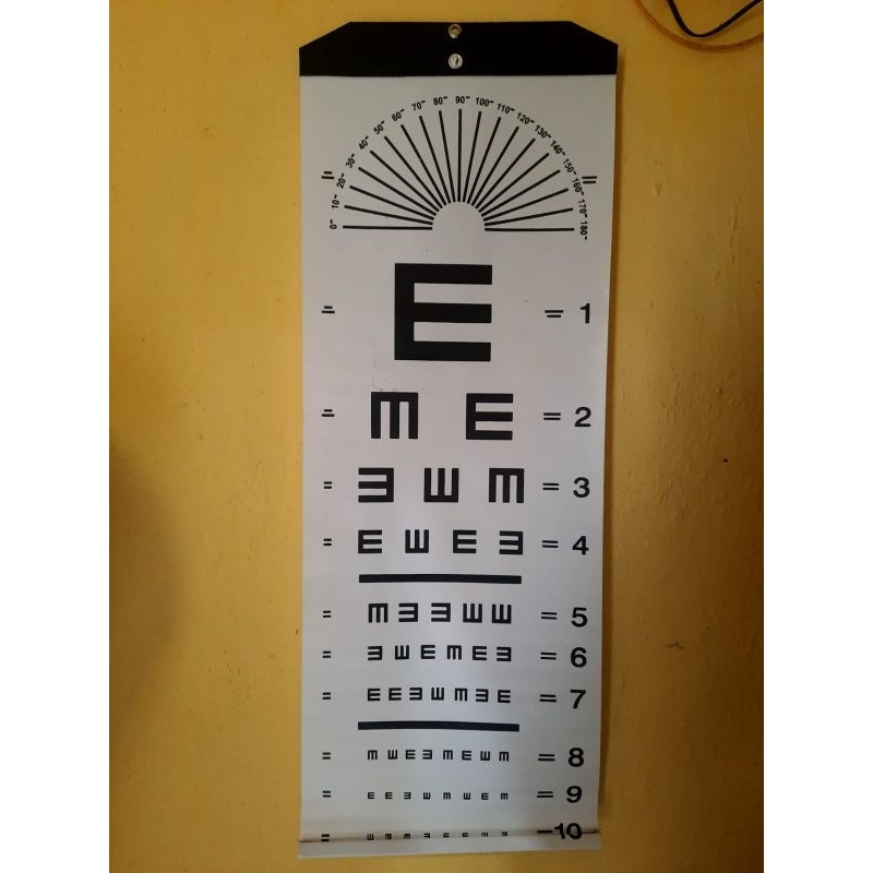 Jual snellen/optotife/teskar E chart periksa mata | Shopee Indonesia