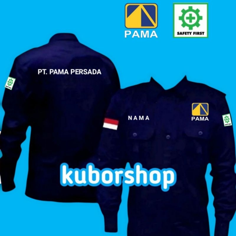 Jual kemeja kerja pt pama persada baju pt pama persada seragam kerja pt ...