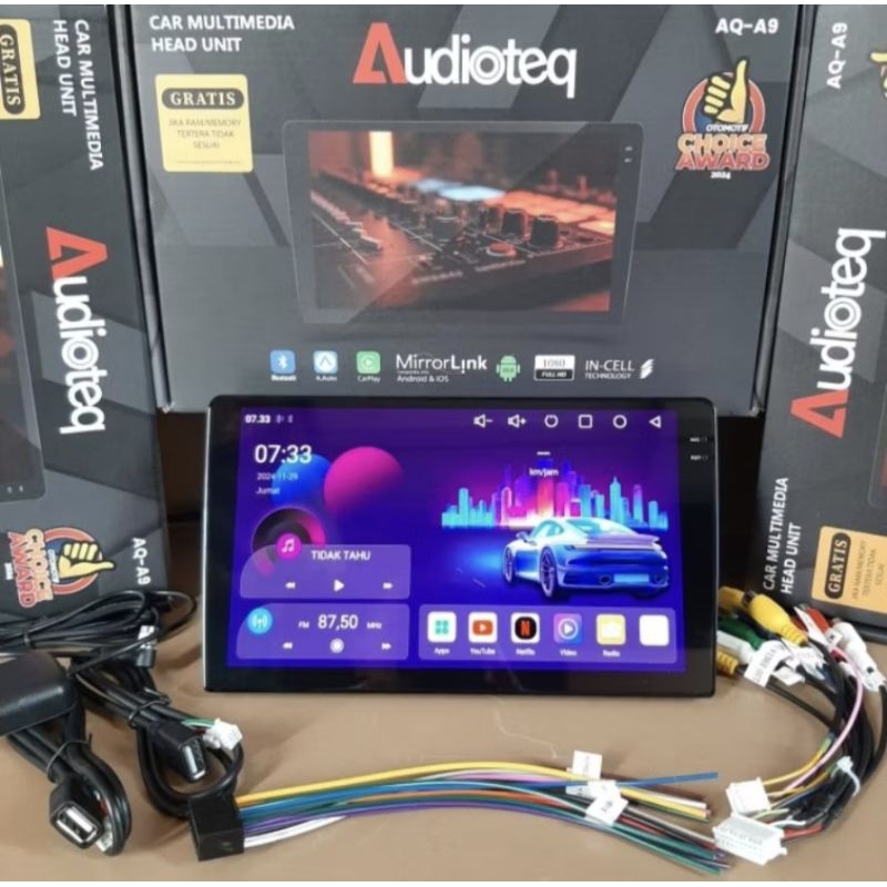 Jual Head Unit Android 9 Inchi Head Unit Android AUDIOTEQ Ram 2/32 Gb ...