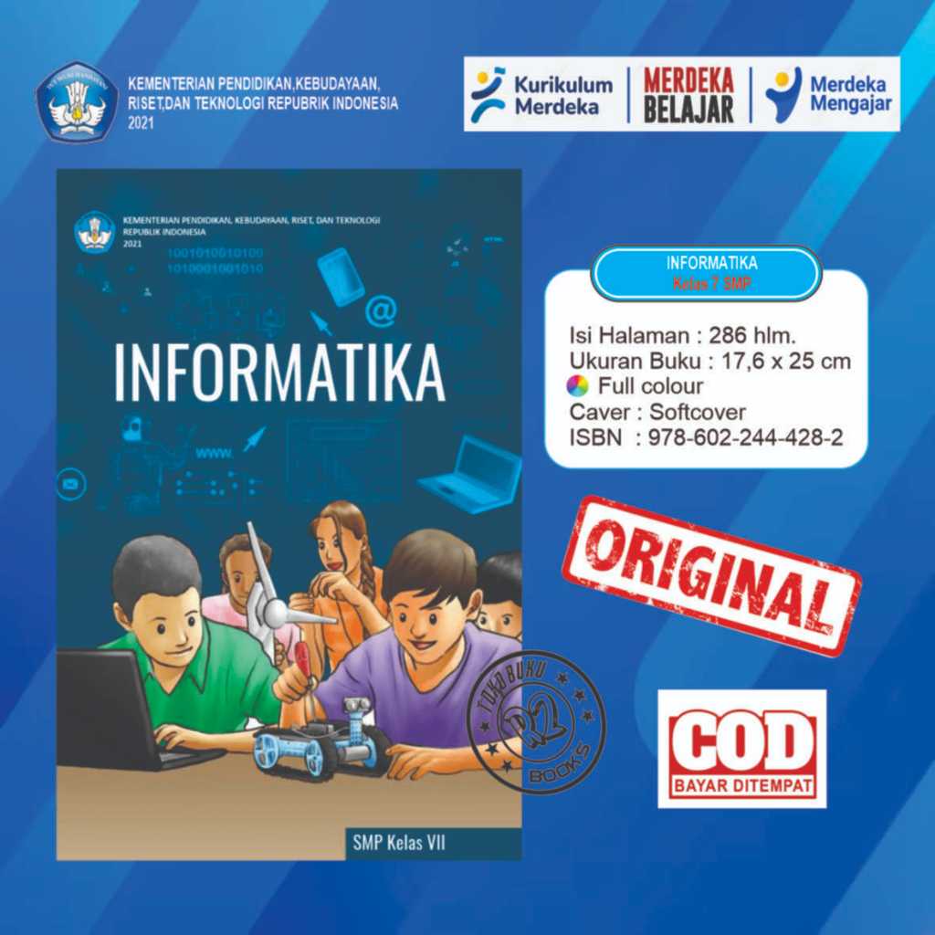 Jual Buku INFORMATIKA Kelas 7 SMP Kurikulum merdeka | Shopee Indonesia