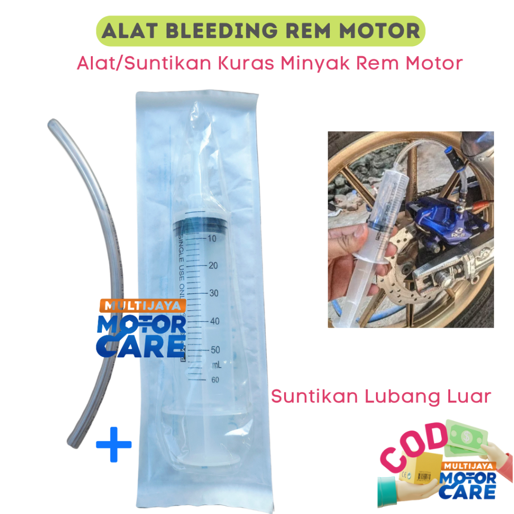 Jual ALAT Kuras Minyak Rem Alat Bleeding Rem Motor / Suntikan Kuras ...