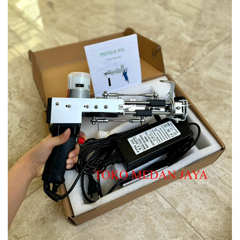 Jual MESIN ALAT JAHIT KARPET 2 IN 1 TUFTING FLOCKING GUN CUT PILE DW ...