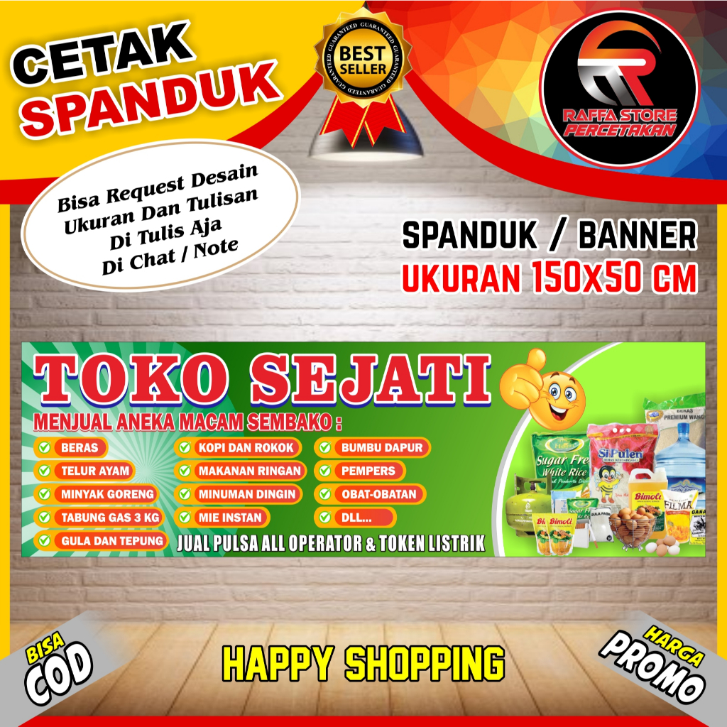 Jual BANNER/SPANDUK TOKO SEMBAKO BANNER TOKO SEMBAKO BISA CUSTOM | Shopee Indonesia