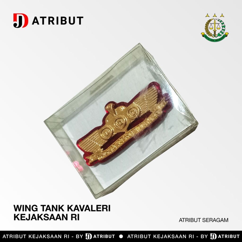 Jual Brevet Wing Pin Lencana Tank Kavaleri Kejaksaan RI | Shopee Indonesia