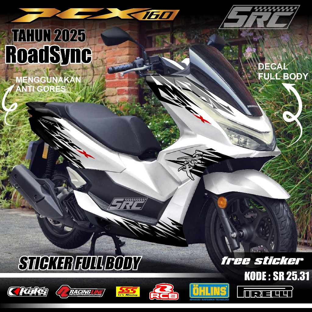 Jual COD Sticker Full Body Honda Pcx 160 2025 RoadSync Sticker Pcx 160 ...