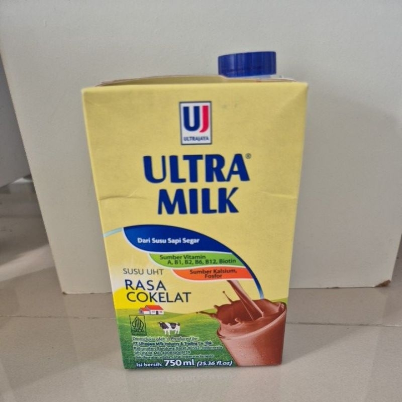Jual UHT ULTRA MILK 750 ML RASA COKELAT | Shopee Indonesia