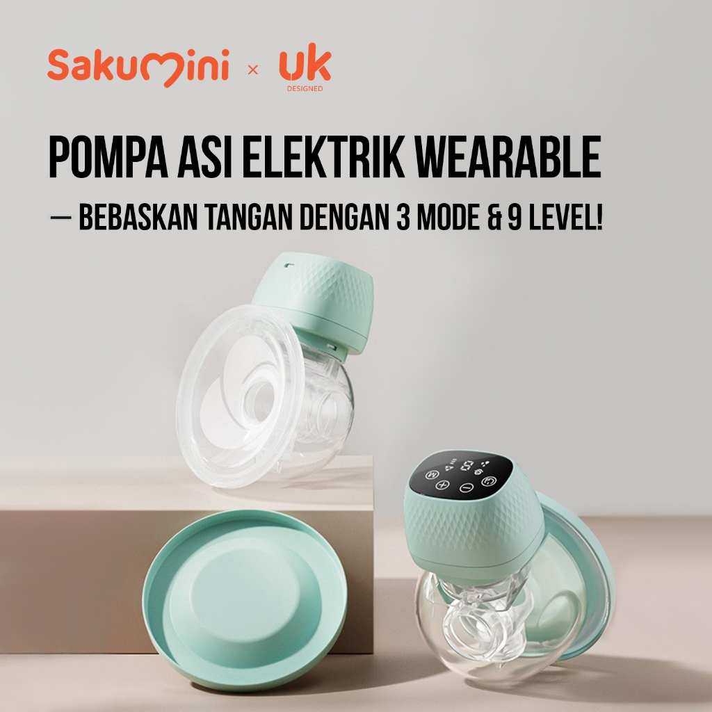 Jual Sakumini Pompa Asi Elektrik Hands Free Wearable Breast Pump Smart ...