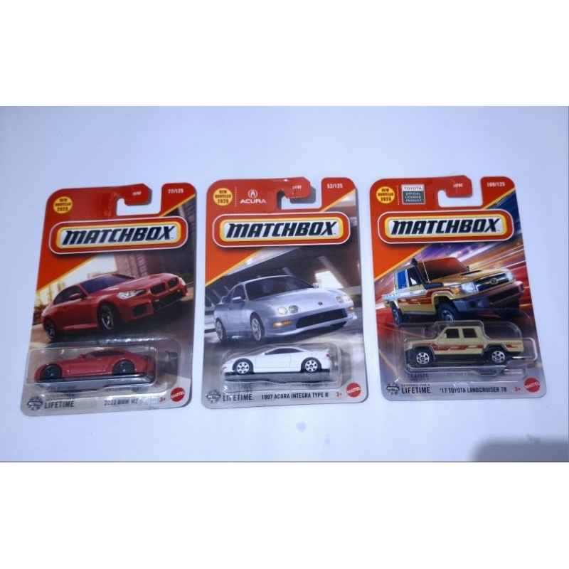 Jual Matchbox 2025 Acura integra type R / Toyota Land cruiser 78 / BMW ...