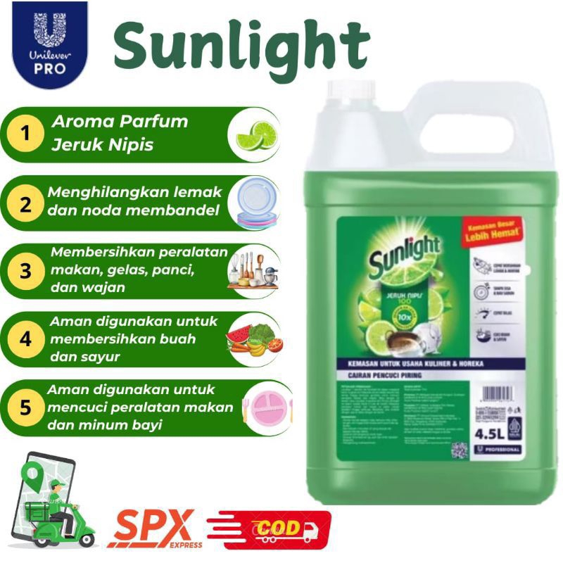 Jual CAIRAN PENCUCI PIRING SABUN SUNLIGHT AROMA JERUK NIPIS 5 LITER A (NON STICKER) | Shopee ...
