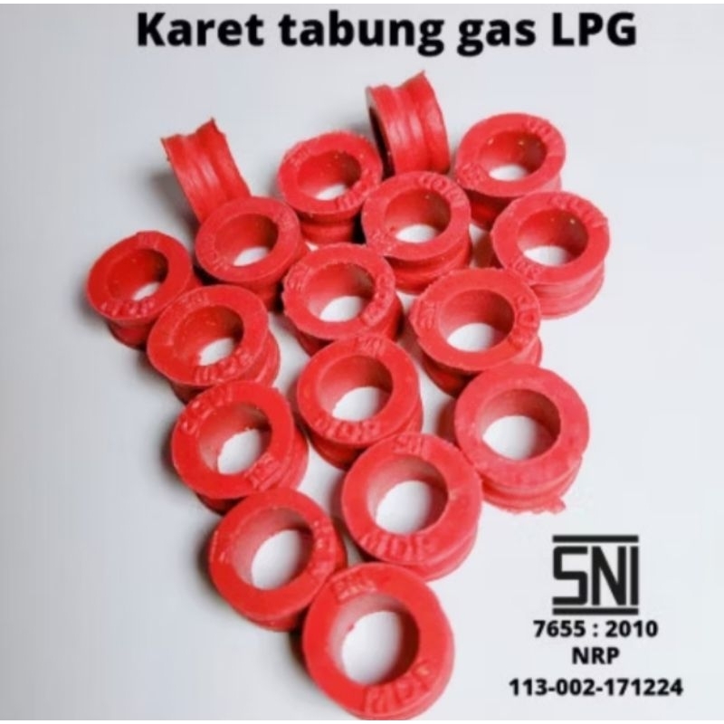 Jual karet tabung gas LPG berbahan karet yang bersertifikat SNI merek ...