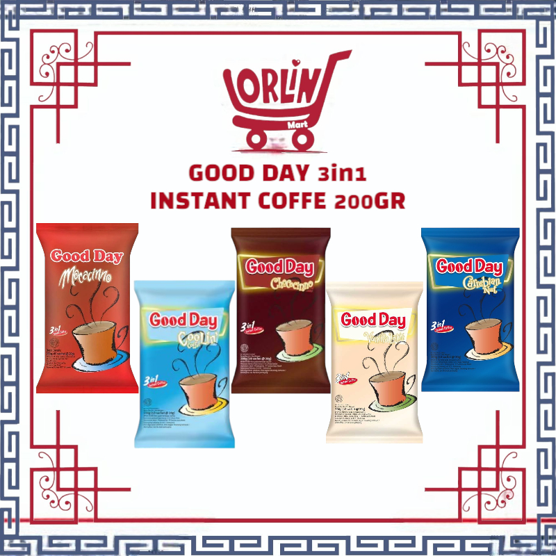 Jual GOOD DAY 3IN1 INSTANT COFFEE 200gr / KOPI GOOD DAY / KOPI INSTANT ...