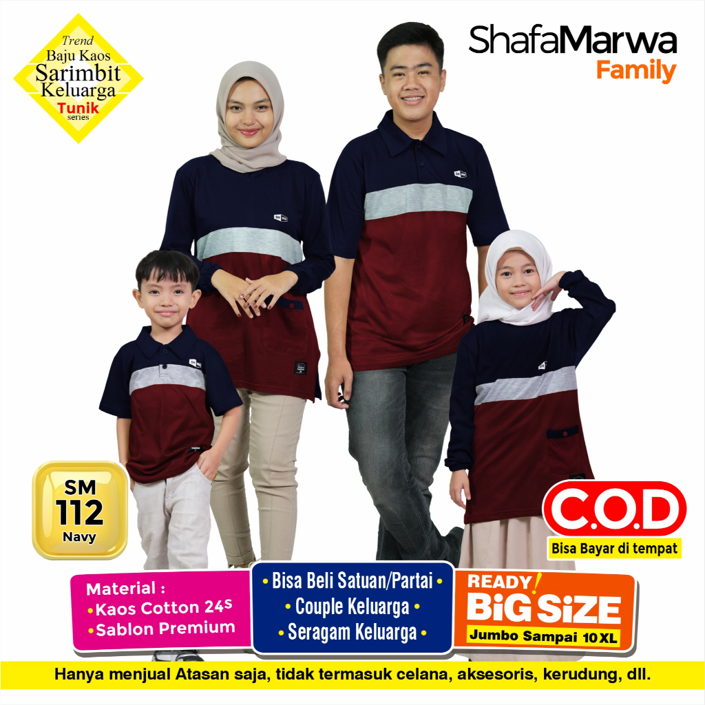 Jual SHAFA MARWAH Kaos Sarimbit Keluarga Original - Baju Couple Atasan ...