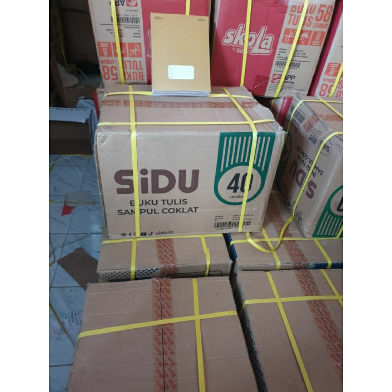 Jual BUKU TULIS SIDU EB 40 BERSAMPUL COKLAT PER BOX | Shopee Indonesia