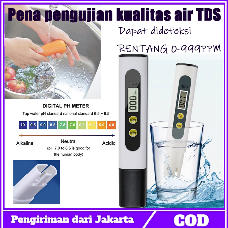 Jual alat ukur tds dan ph air Digital Test Water Quality Pen Pengukur ...