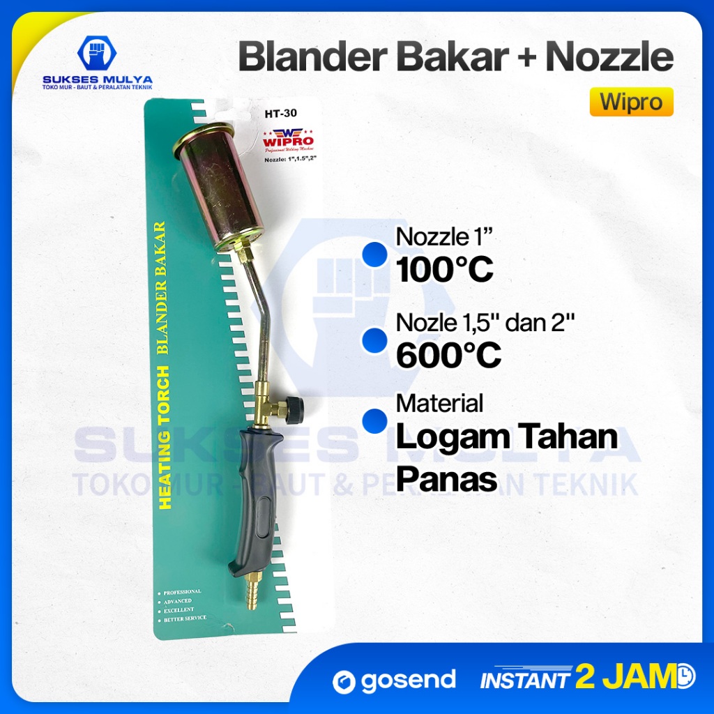 Jual Wipro HT-30 blender bakar heating torch LPG pemanas las kompor ...