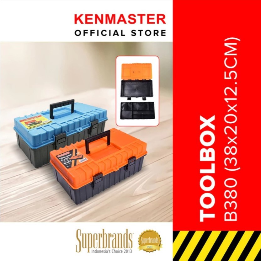 Jual Toolbox KENMASTER JUMBO B380 Tools Organizer Tool Box Tool Kit ...