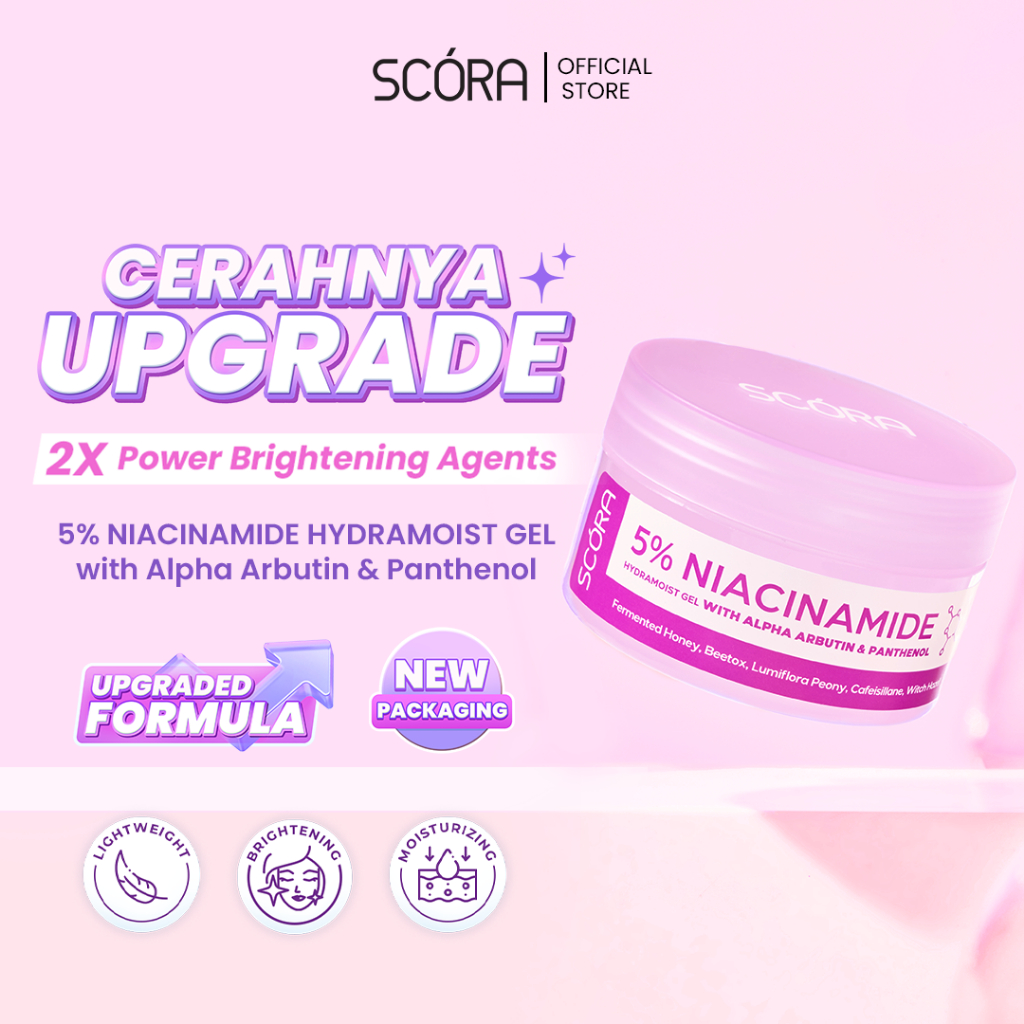 Jual SCORA 5% Niacinamide Hydramoist Gel with Alpha Arbutin & Panthenol 45ML Mencerahkan ...