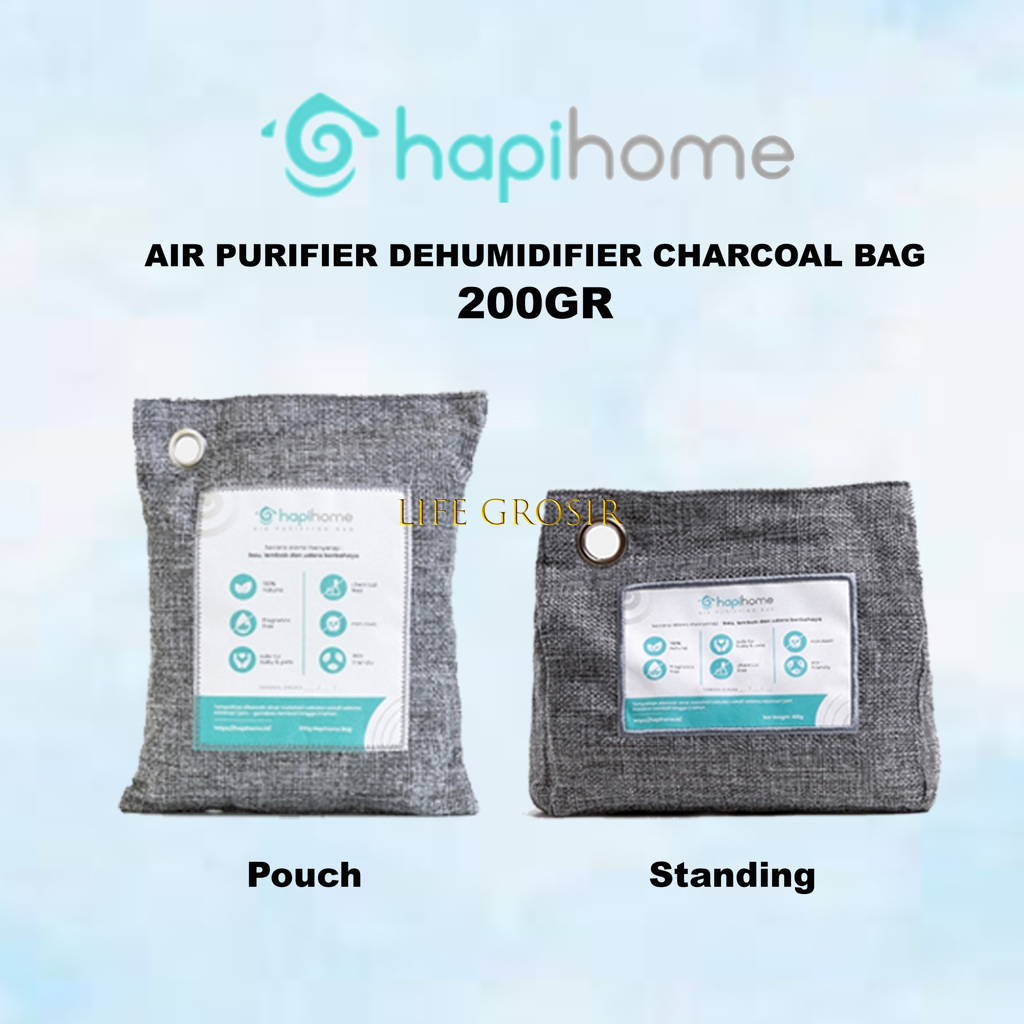 Jual HAPIHOME 200GR NATURAL AIR PURIFIER DEHUMIDIFIER BAG PEMBERSIH UDARA ALAMI, PENYERAP LEMBAP ...