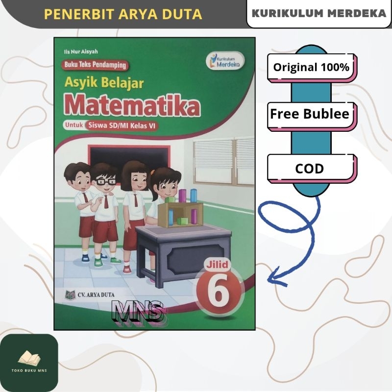 Jual Asyik Belajar Matematika SD/ Mi Kelas 6 Kurikulum Merdeka Penerbit Arya Duta | Shopee Indonesia