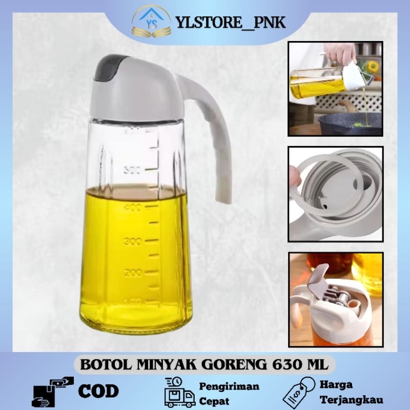 Jual YLS - Botol minyak goreng 630 ml / tempat penyimpanan minyak ...