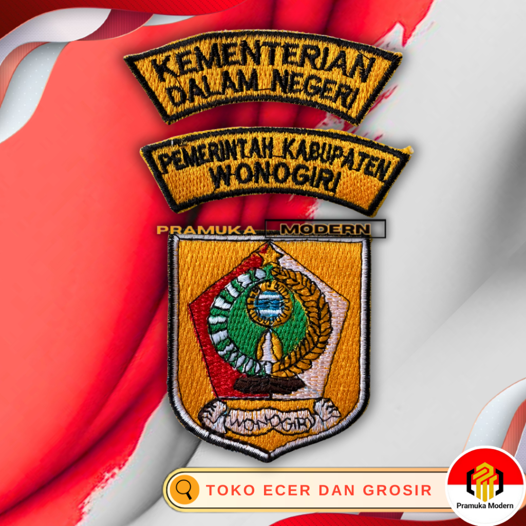 Jual Logo text Pemerintah Kabupaten WONOGIRI Kementerian Dalam Negeri ...