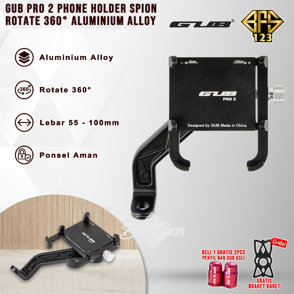 Jual GUB PRO 2 Original Holder Hp Motorcycle Dudukan Ponsel Spion ...