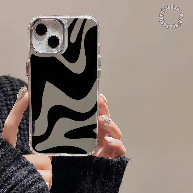 Jual Hitam Garis Bergelombang Case Compatible For Iphone Iphone 7 7plus ...