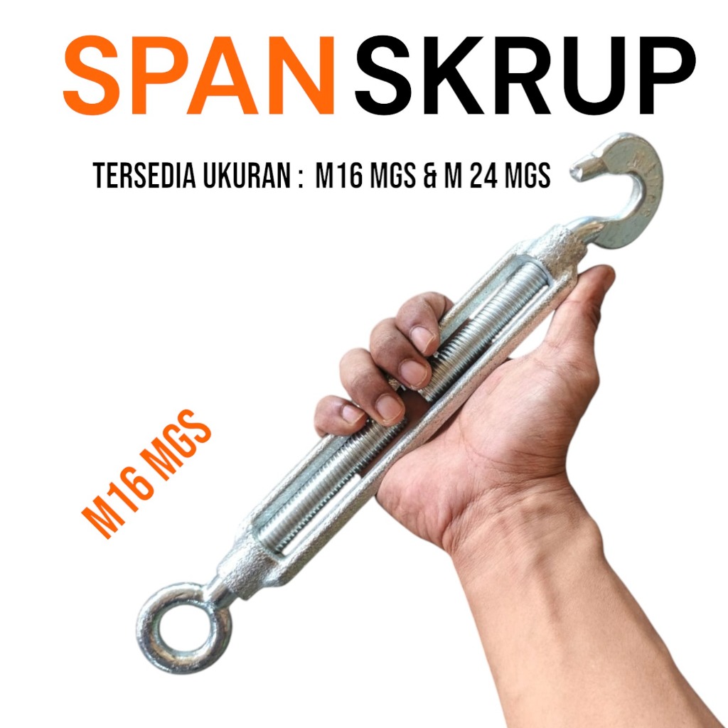 Jual TERMURAH Span Skrup M6 - M16 - Turnbuckle / Jarum Keras 1/4" - 5/8 ...