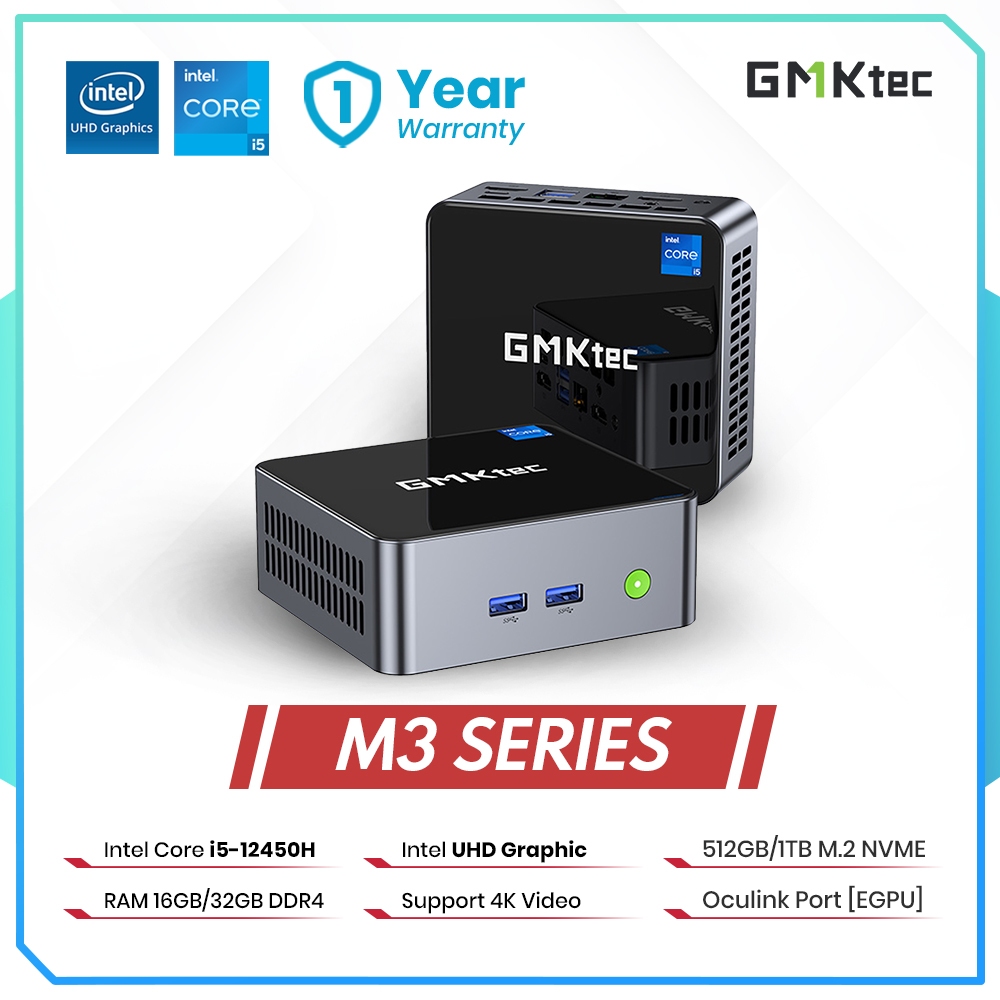 Jual Mini PC Gaming Intel Core i5 12450H GMKTEC M3 16GB RAM DDR4 512 ...