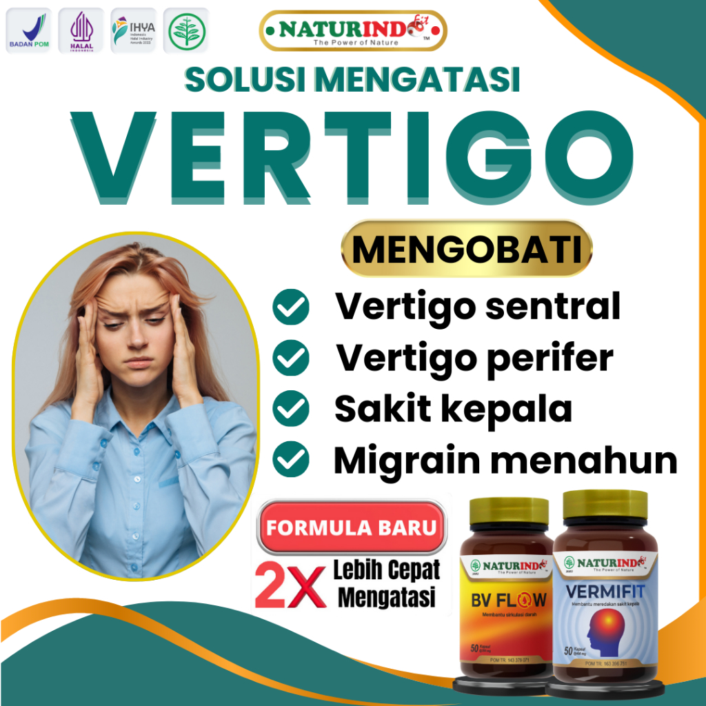 Jual Obat Vertigo Migrain Migren Menahun Pusing Sakit Kepala Herbal ...