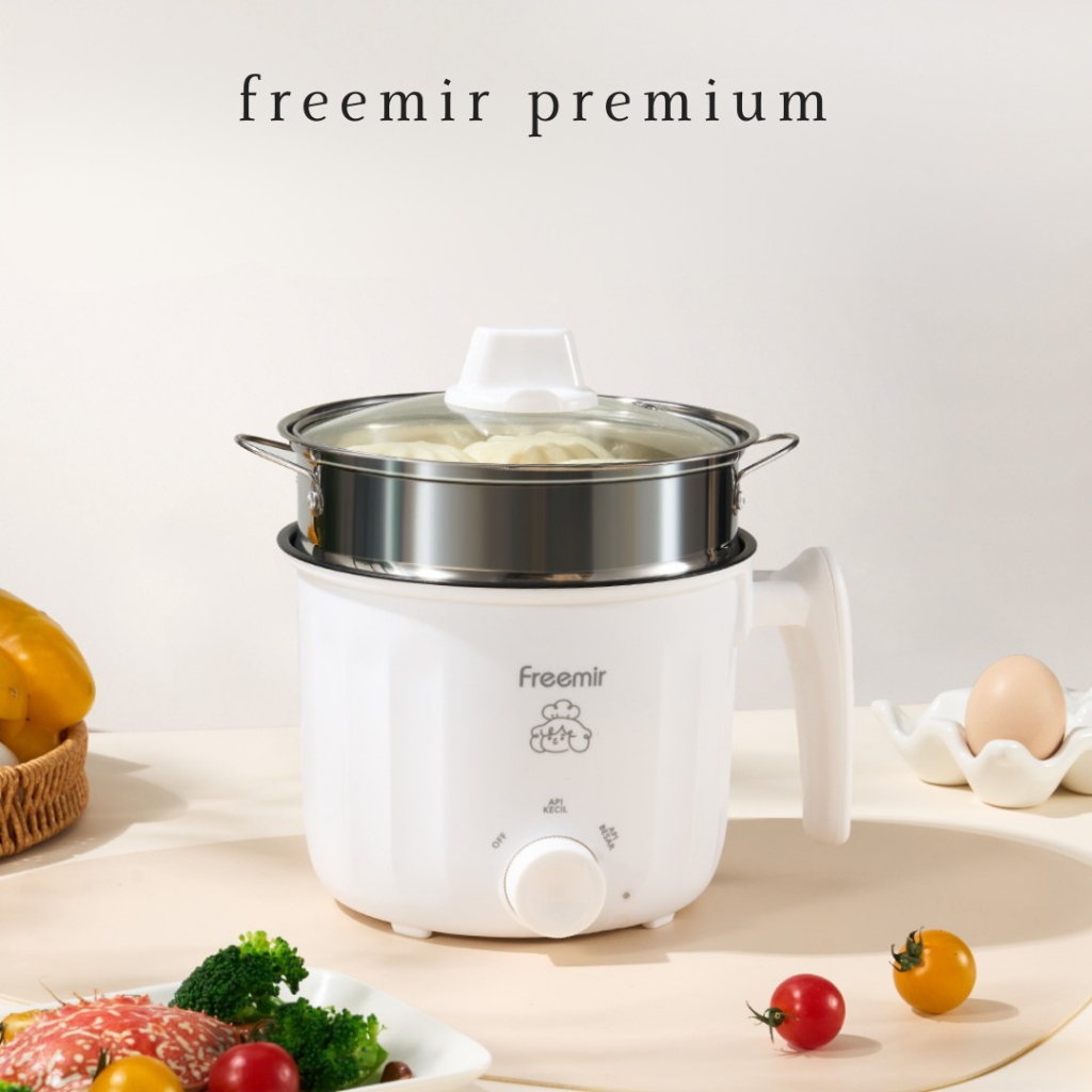Jual [PREMIUM] freemir Panci Listrik 1.5L Mini dengan Pegangan Ganda 1 ...