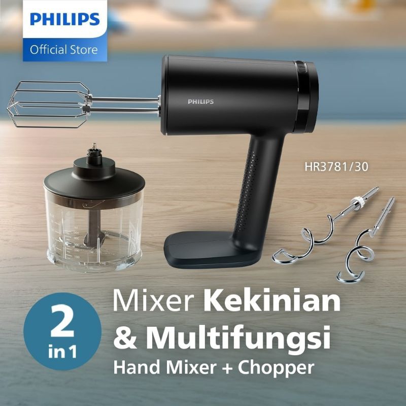 Jual PHILIPS HR-3781/30 Hand Mixer 5000 Series 300W 2in1 Mixer and ...