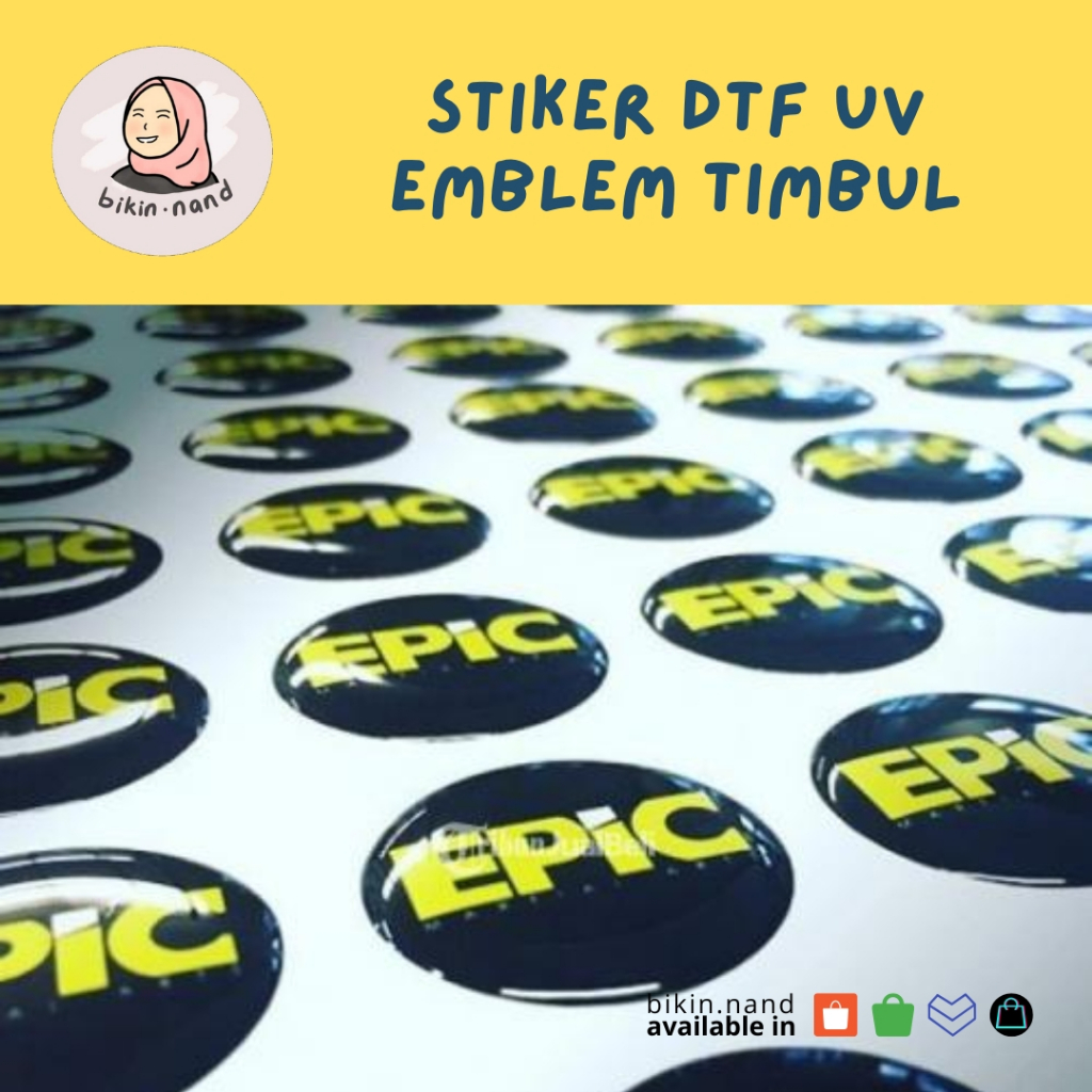 Jual Stiker Timbul - DTF UV Hycan SATUAN | Shopee Indonesia