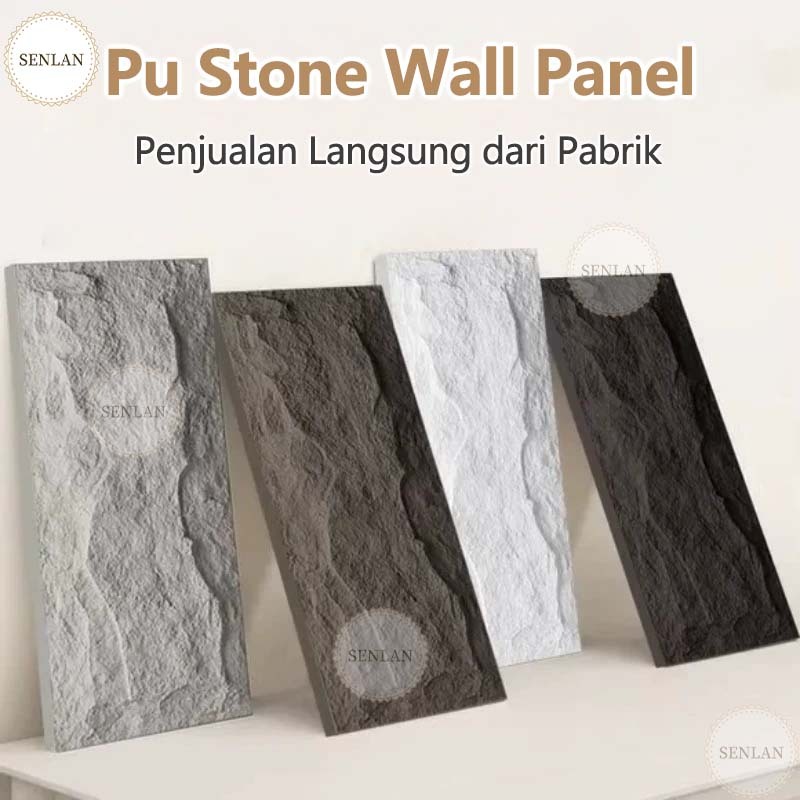 Jual PU Stone Wall Panel 120cmx60cmx3cm Wallstone Outdoor Dan Indoor Pu ...