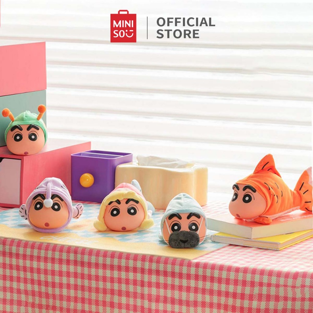 Jual Miniso X IDN Crayon Shinchan Dynamic New Life Trendy Vinyl Face ...