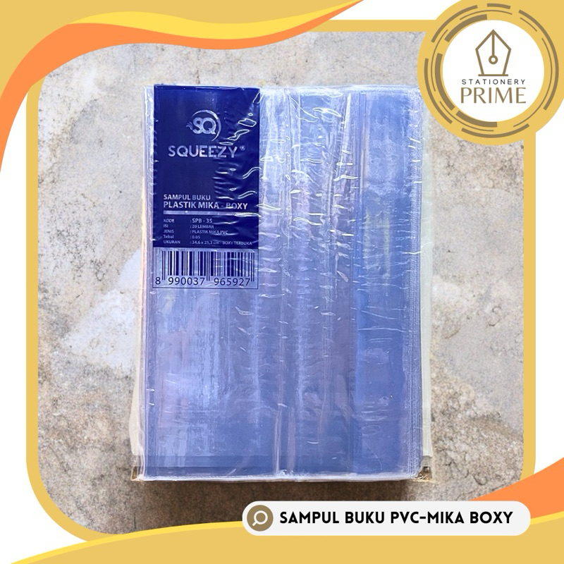 Jual Sampul Buku PVC - Mika / Plastik Tebal Ukuran BOXY ( 20 Lembar ...