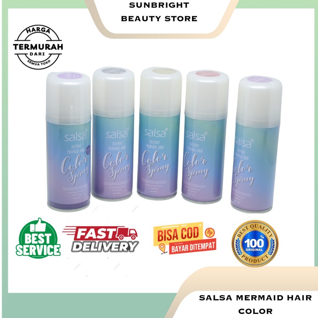 Jual SALSA Instant Mermaid Hair Color Spray - Semir Rambut Temporary ...