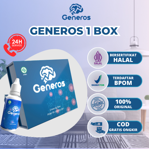 Jual Generos Nutrisi Otak Anak Atasi Speech Delay - 1 Box Isi 2 Botol ...