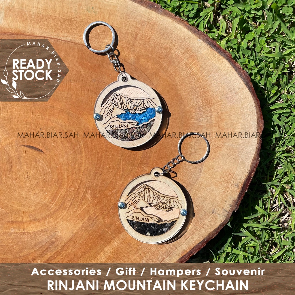 Jual RS RINJANI MOUNTAIN Keychain / Gantungan Kunci Kayu & bunga oleh ...