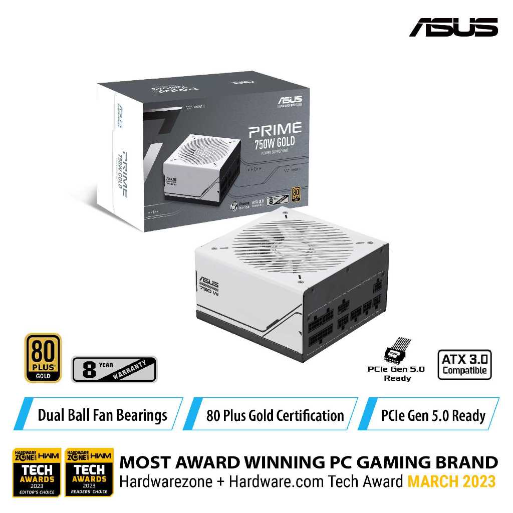 Jual ASUS Prime 750W Gold PSU brings efficient and durable power ...