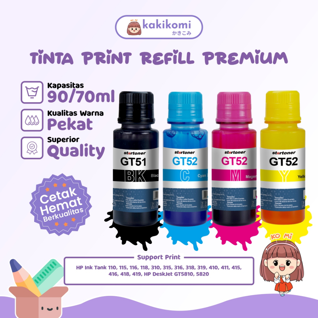 Jual Tinta Printer HP Ink Tank 315 / 310 / 115 / 415 / 319 / DeskJet ...