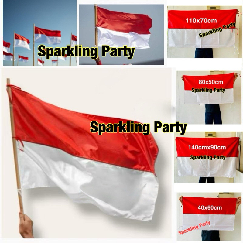 Jual Bendera merah putih 140x80 80x50 110x70 60x40 | Shopee Indonesia