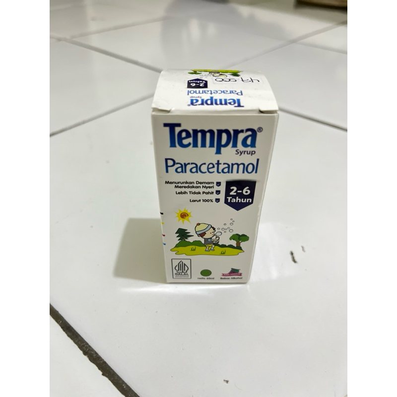 Jual Tempra syrup Paracetamol (2-6 tahun) 60ml rasa anggur | Shopee ...