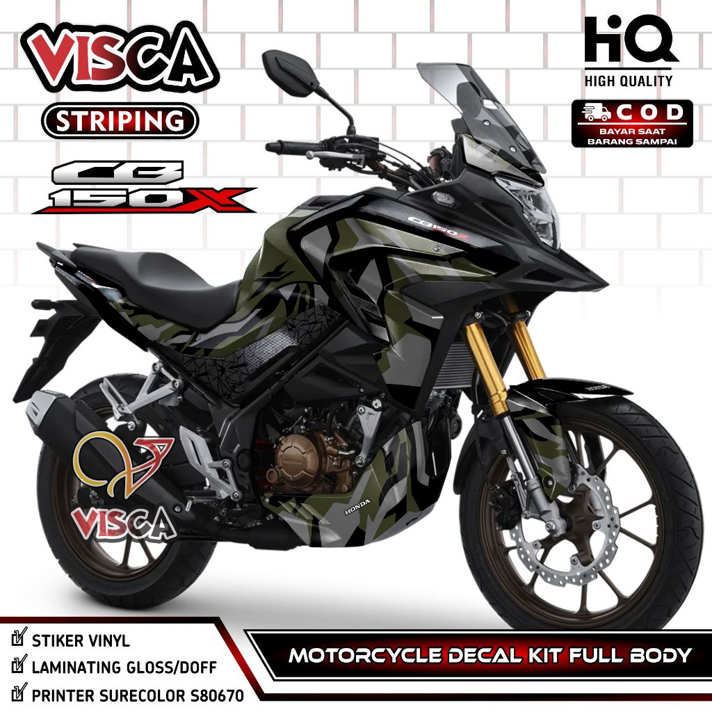 Jual Stiker CB 150 X Full Body - Dekal CB150X - Striping CBX Variasi ...